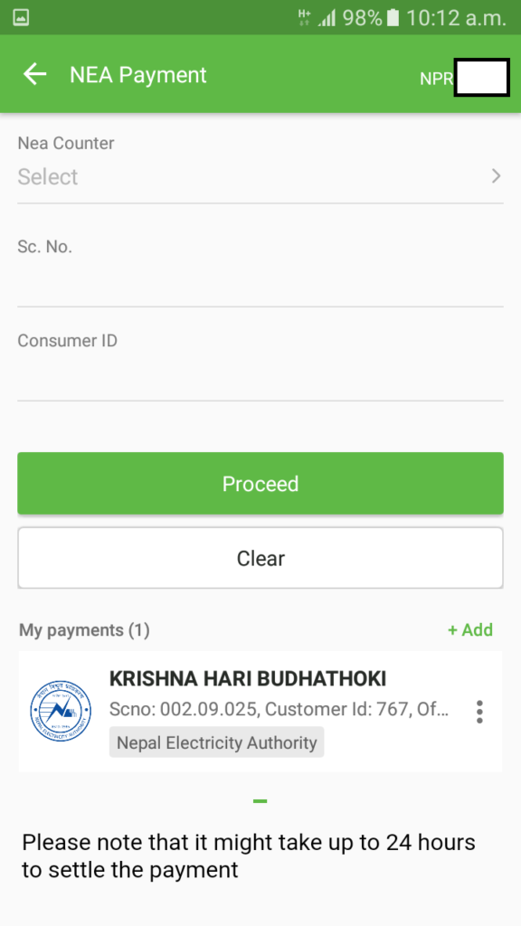 NEA Electricity bill payment through eSewa - eSewa