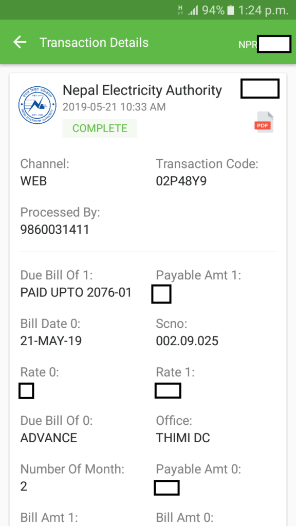 NEA Electricity bill payment through eSewa - eSewa