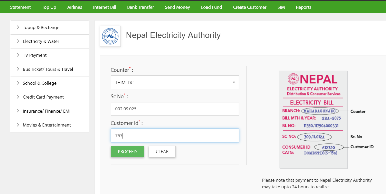 NEA Electricity bill payment through eSewa - eSewa