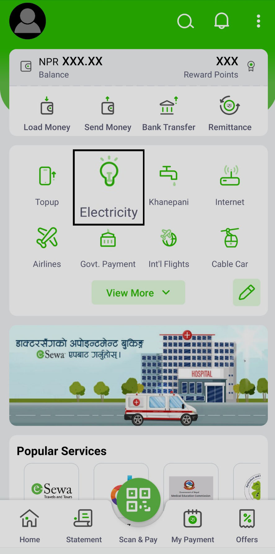 NEA Electricity bill payment through eSewa - eSewa