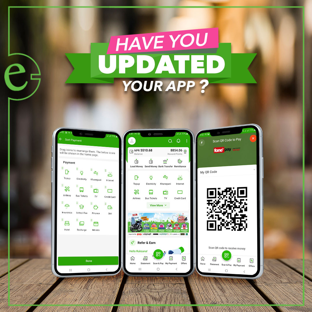 Fresh New Look at your eSewa app - eSewa