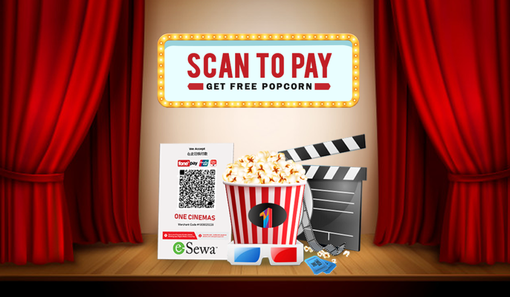 Free Popcorn on Scan to Pay at One Cinemas! - eSewa