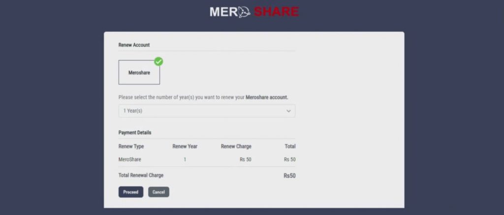 Renew Mero Share account from eSewa - eSewa