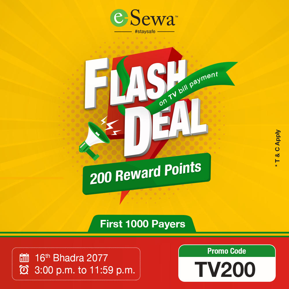 FLASH DEAL Happening This Tuesday! - eSewa