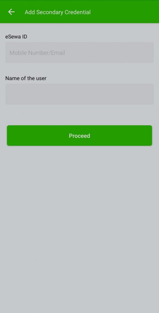 Login Credential - eSewa