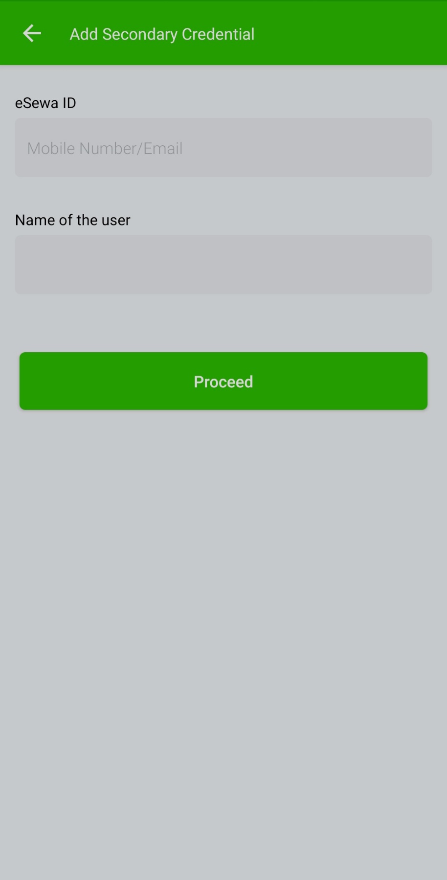 Login Credential - eSewa