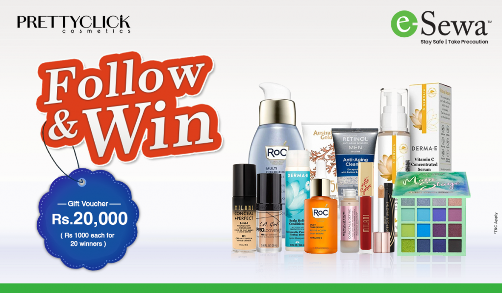Chance To Win Vouchers From Prettyclick! - eSewa