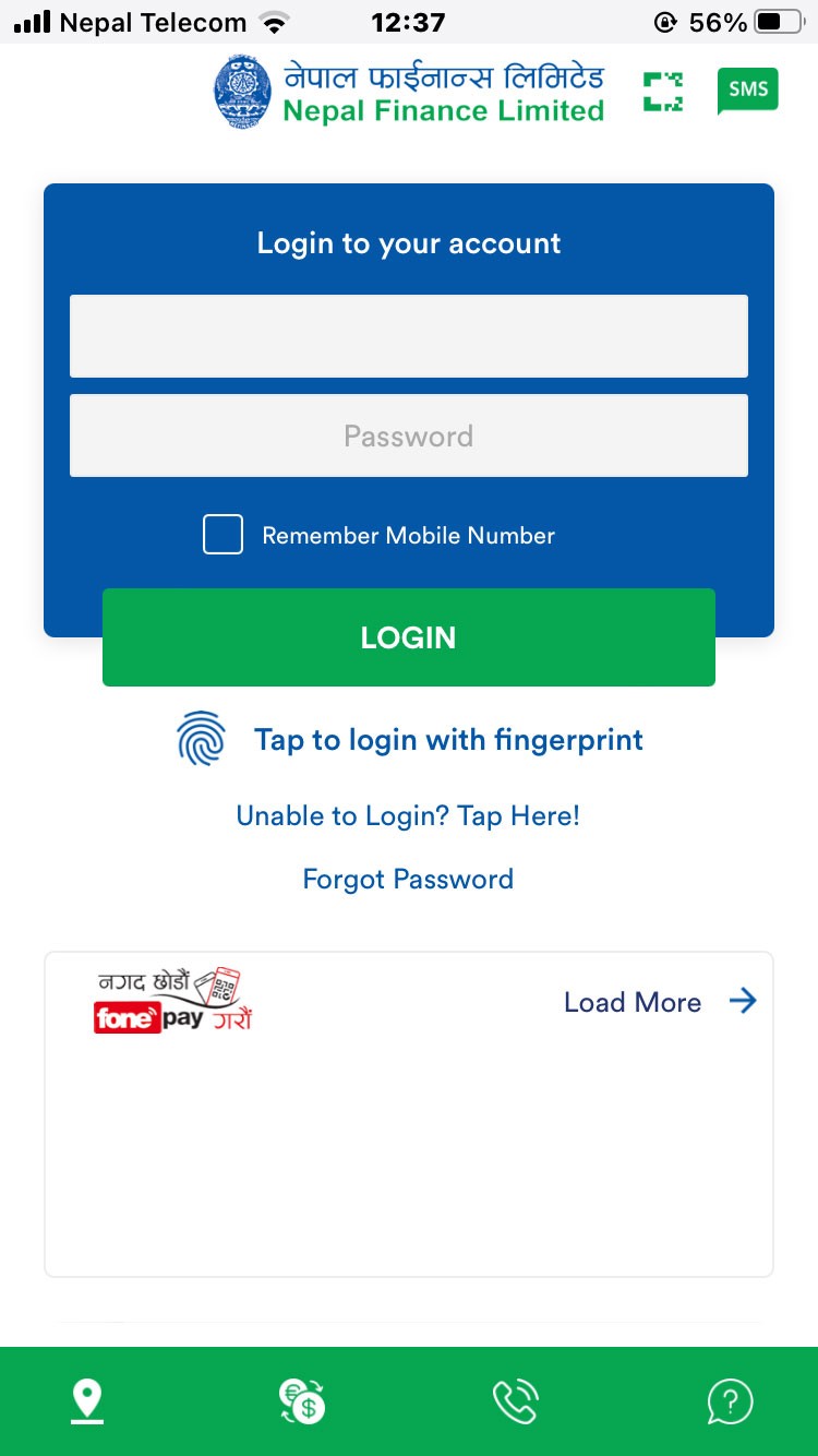Load fund from Nepal Finance’s Mobile banking - eSewa