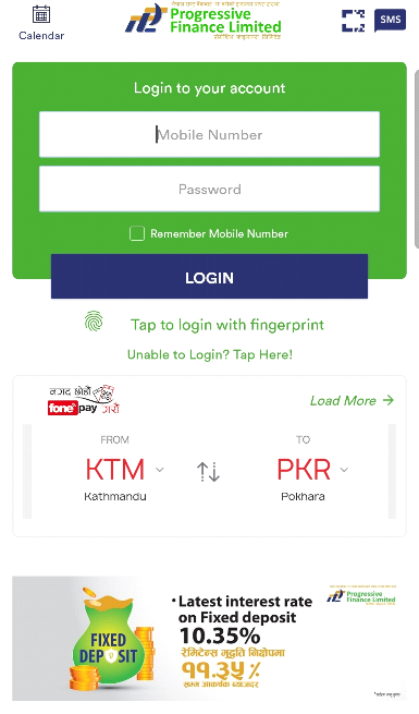 Load fund from Progressive Finance’s Smart App - eSewa