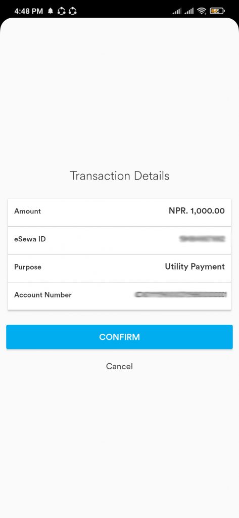Load fund from Miteri Development Bank’s Mobile banking - eSewa
