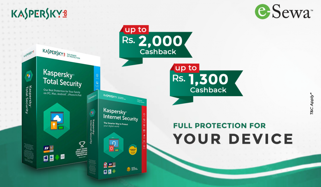 Protect your & your family’s digital devices with Kaspersky! - eSewa
