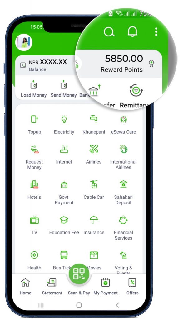 Redeem your eSewa Reward Points - eSewa