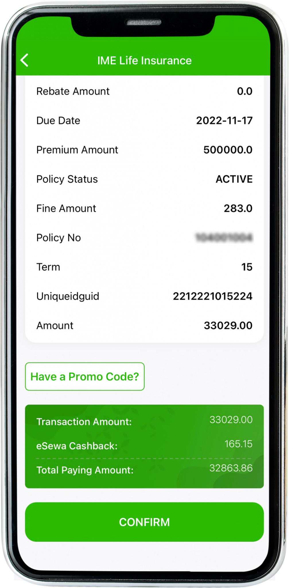 SURESHOT Cashback on IME Life Insurance Renewal Payment - eSewa