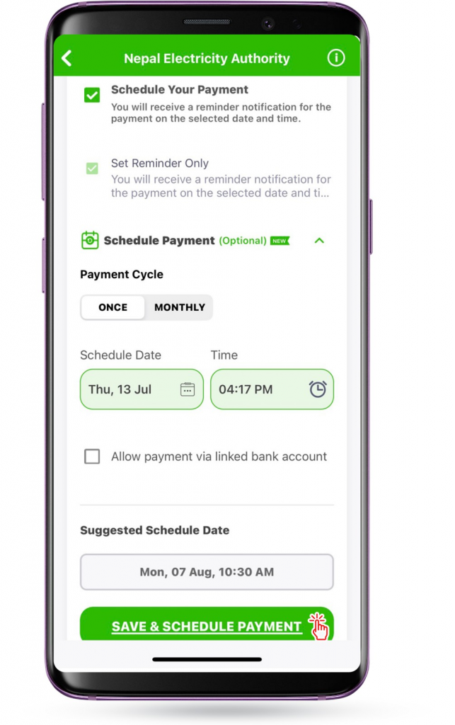 Scheduled Payment - eSewa