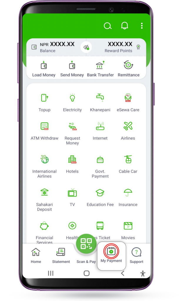Scheduled Payment - eSewa