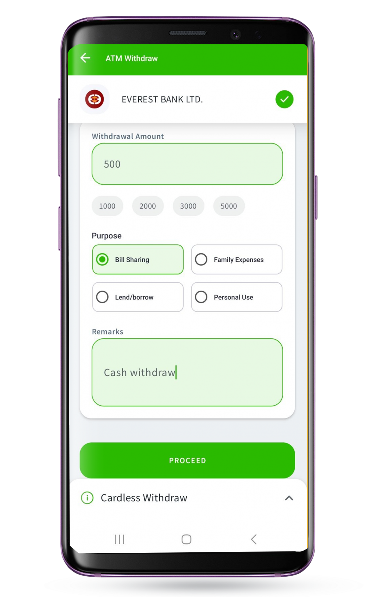 eSewa Wallet to ATM Withdrawal - eSewa