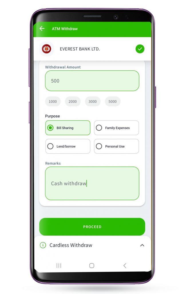 eSewa Wallet to ATM Withdrawal - eSewa
